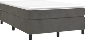 Rám postele s boxspringem tmavě šedá 120 x 200 cm samet 3121109