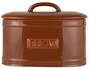 IB LAURSEN Keramický chlebník Oval Brown, hnědá barva, keramika