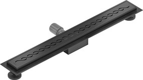 Sprchový žlab MEXEN WAVE BLACK - černý
