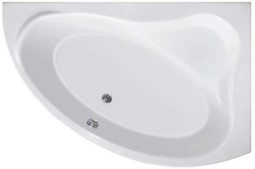 Aqualine - Vana Orava 150x90x38 cm, pravá, bílá G1591