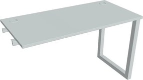 Hobis Kancelářský pracovní stůl k řetězení Hobis UEO 1200R, bílá RAL 9016, deskaakát