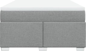 Box spring postel s matrací světle šedá 140 x 200 cm textil 3285137