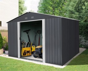 Riwall PRO RMSA 8x10 Anthracite - zahradní domek kovový 3 x 2,4 m se sedlovou střechou antracit