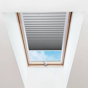 Roleta Plisé na střešní okna, Průsvitná, Ocelově šedá, P 009 , 20 x 60 cm