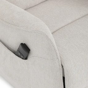 Polohovací křeslo béžové, elektrické TV-L8960 CRM2
