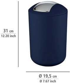 Tmavě modrý odpadkový koš Wenko Brasil Dark Blue L