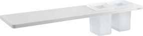 Sapho Abeline - Polička se sklenkami, délka 50 cm, matná bílá AE502-0101-01