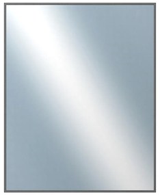 DANTIK - Zarámované zrcadlo - rozměr s rámem cca 80x100 cm z lišty Hliník grafit drás | P269-224 (7269224)