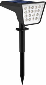 LED RGBW Solární svítidlo se senzorem LED/3,7V IP54 1200 mAh černá