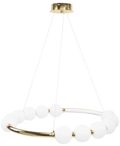 Toolight Toolight, LED stropní svítidlo APP1553-CP, zlatá lesklá-bílá, OSW-05661