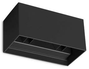 Ideal Lux Venkovní nástěnné LED svítidlo ATOM d.20cm Barva: Černá