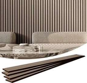 dřevěné lamelové akustické panely 20,1 × 240 cm