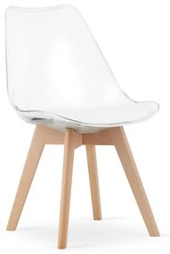 Židle MARK - dub/transparentní