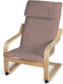 Sedák na dětské křeslo IKEA Poäng barva růžová látka pletený vzor