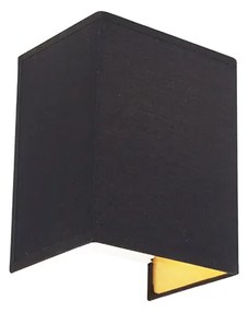 Moderní nástěnná lampa černé a zlaté - Vete