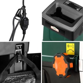Zahradní štěpkovač/drtič DIOX+2x 60l pytel, 3100W černá/zelená Gardebruk
