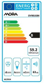 Mora OV981GBX Komínový odsavač par