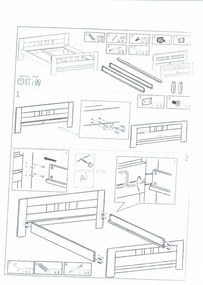 Via-nábytek Postel ANESTA masiv buk - nízké čelo u nohou Povrchová úprava postele: Mooení odstín ooech Rozměry postele: 140 x 200