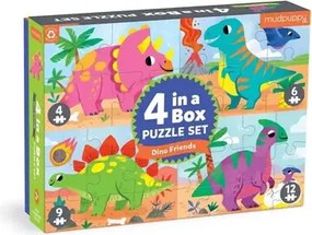 Mudpuppy Puzzle Dinosauři sada 4 v 1 / od 2 let