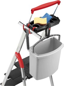 Hliníkové schůdky Hailo L100 Topline, 6+1 příčka, nosnost 150 kg, 8050-707