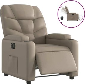 Elektrické polohovací křeslo cappuccino umělá kůže 3204650