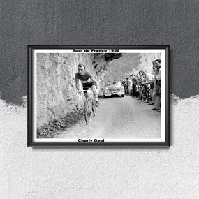Retro plakát Retro plakát Tour de France Foto Charly Gaul