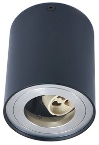 BERGE Podhledové bodové svítidlo OS200-CPA nevýklopné - kruhové - černo stříbrná + patice GU10