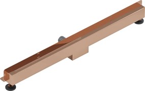 Mexen Flat Wall, sprchový žlab na zeď 2v1, 100 cm, růžové zlato, 1630100