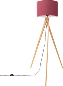 Sollux Lighting Stojací lampa NATT vínová