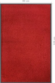 Rohožka červená 80 x 120 cm 331582