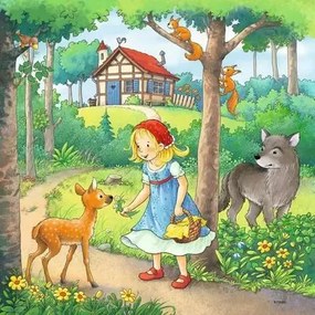 Ravensburger Malá červená karkulka / 3x49 dílků / od 5 let