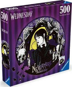 RAVENSBURGER Puzzle kruhové Wednesday 500 dílků 52cm skládačka 2417573