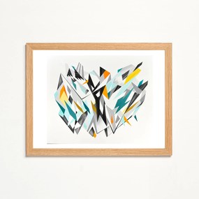 Marek Uhlíř | Geometrie Rám: Černý, Velikost: 30 x 40 cm