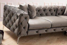 Atelier del Sofa Rohová sedací souprava Como Left - Anthracite, Antracitová