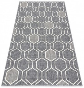 Kusový koberec Hexa šedý 140x200cm