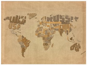 Fototapeta - Explorers' map of the World