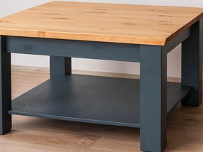 Bílý nábytek Konferenční stolek Marone - malý, šedá-dřevo, masiv, borovice