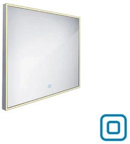 Nimco zrcadlo LED senzor 800 x 700 Model 13000 hliníkový rám ZP 13003V