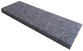Vopi Nášlapy na schody Quick step šedý obdélník, samolepící - 24x65 obdélník (rozměr včetně ohybu)