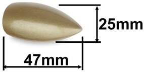 GARNÝŽE-HEBR Garnýž Špice  zlatá antik dvojitá 340 cm