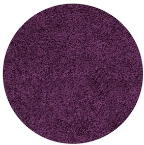 Kusový koberec Life Shaggy 1500 lila kruh-120x120 (průměr) kruh