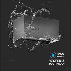 LED Venkovní nástěnné svítidlo LED/24W/230V 3000K IP65 antracit