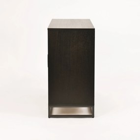 Komoda Indus 117 cm z masivu dub přírodní/grafit