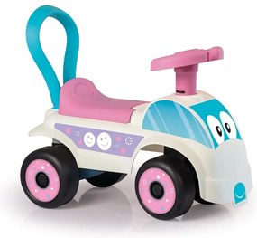 Dolu Odrážedlo auto, bílo-růžová