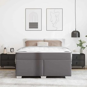 Rám postele Šedá 140 x 200 cm PVC 3399240