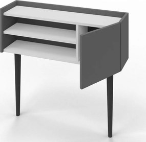 Casarredo - Komfort nábytek Odkládací konzolový stolek KELLY antracit/bílá