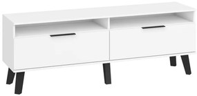 TV stolek/skříňka Shela SVN-11 (bílá + bílý lesk). 780664