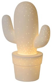 Lucide 13513/01/31 - Stolní lampa CACTUS 1xE14/40W/230V bílá