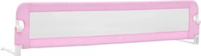 vidaXL Dětská zábrana k postýlce 180 x 42 cm polyester [10171] Barva: Růžová