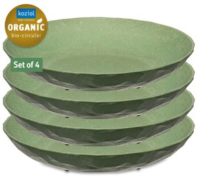 Sada 4 hlubokých talířů CLUB PLATE M ORGANIC KOZIOL